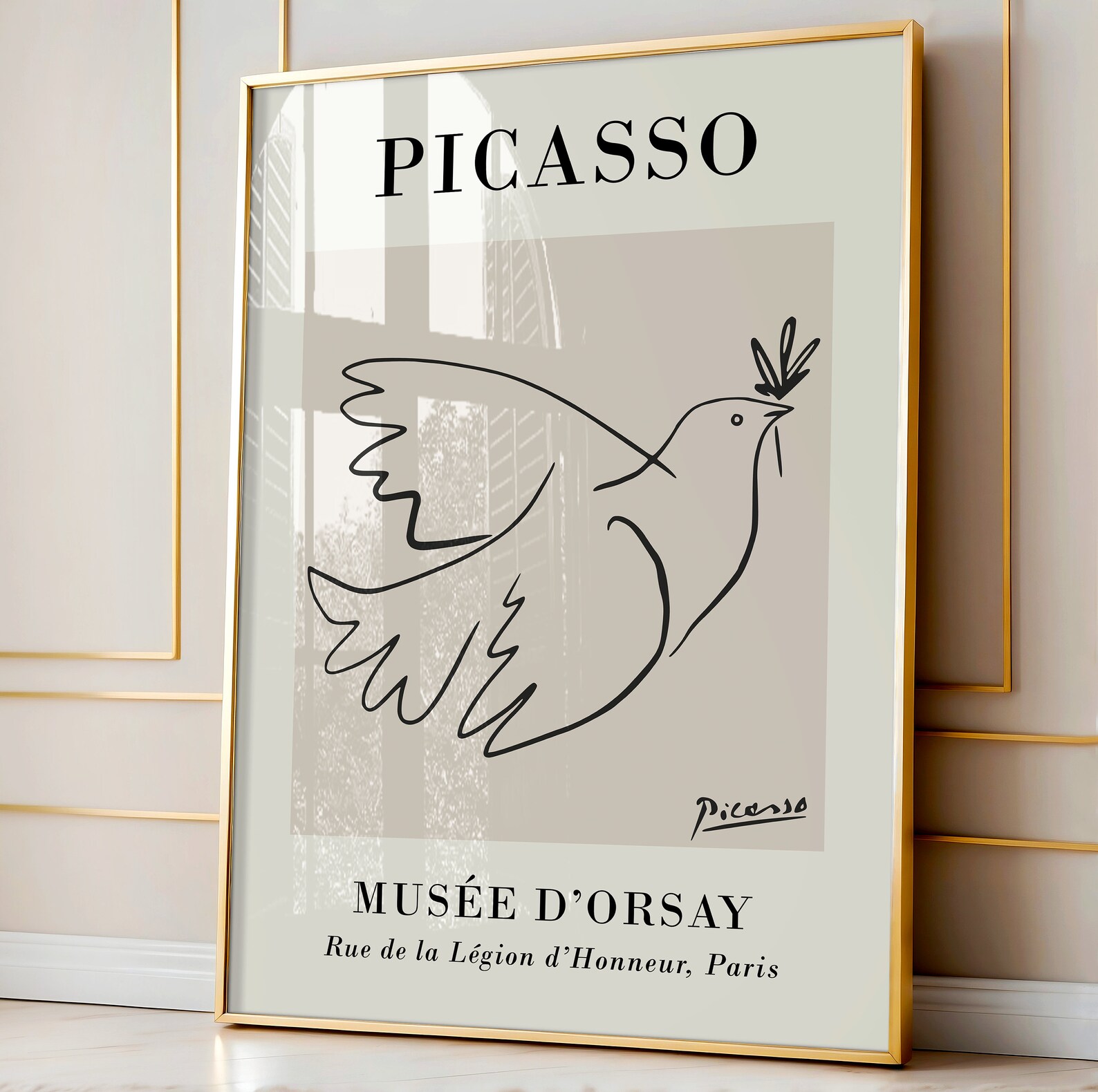 Pablo Picasso Poster Pablo Picasso Wall Art Neutral Home Decor Beige ...