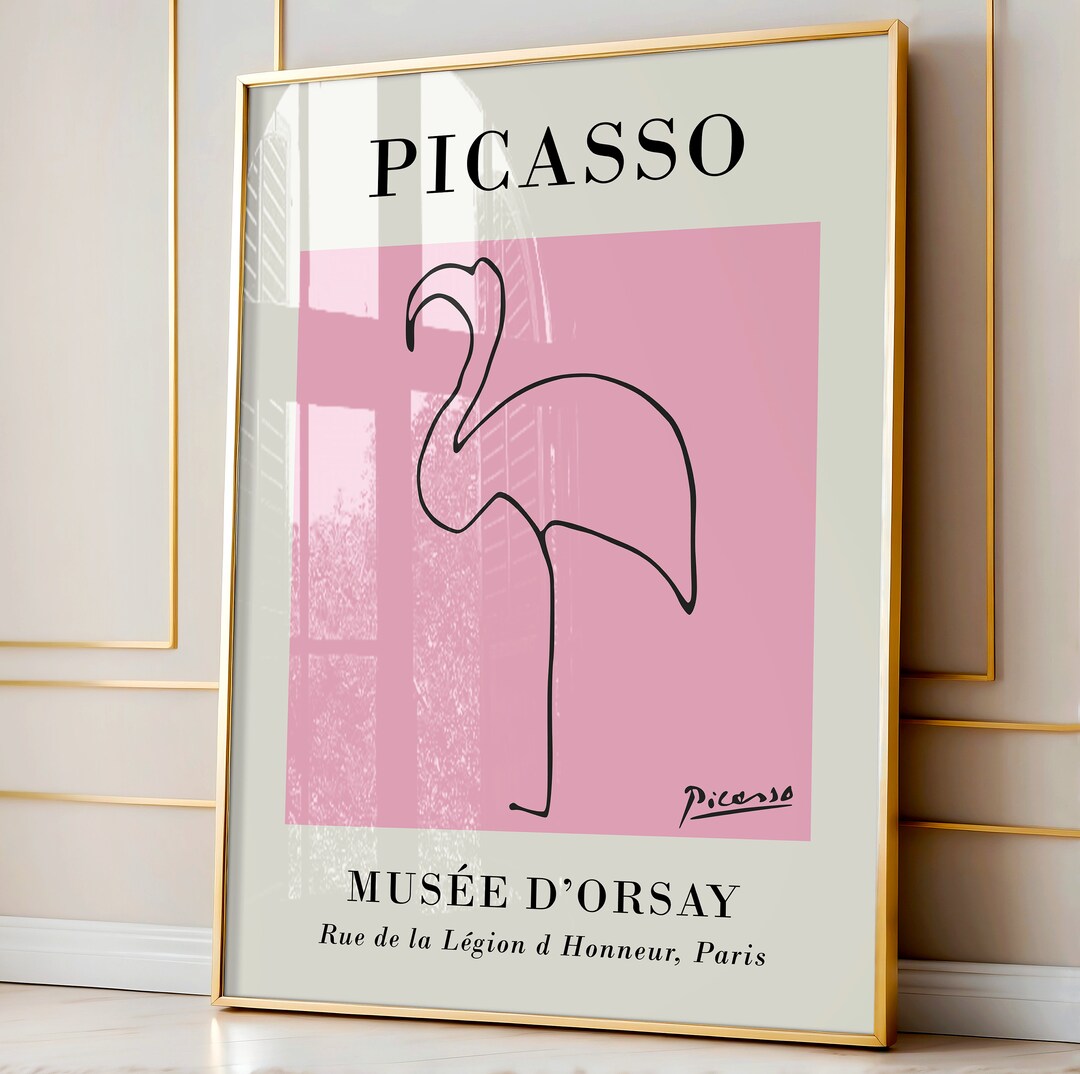 Pablo Picasso Poster Pablo Picasso Wall Art Neutral Home Decor Pink ...