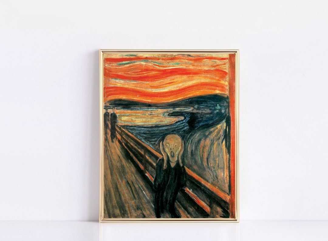 The Scream C. 1893 Edvard Munch Wall Art Vintage Halloween - Etsy