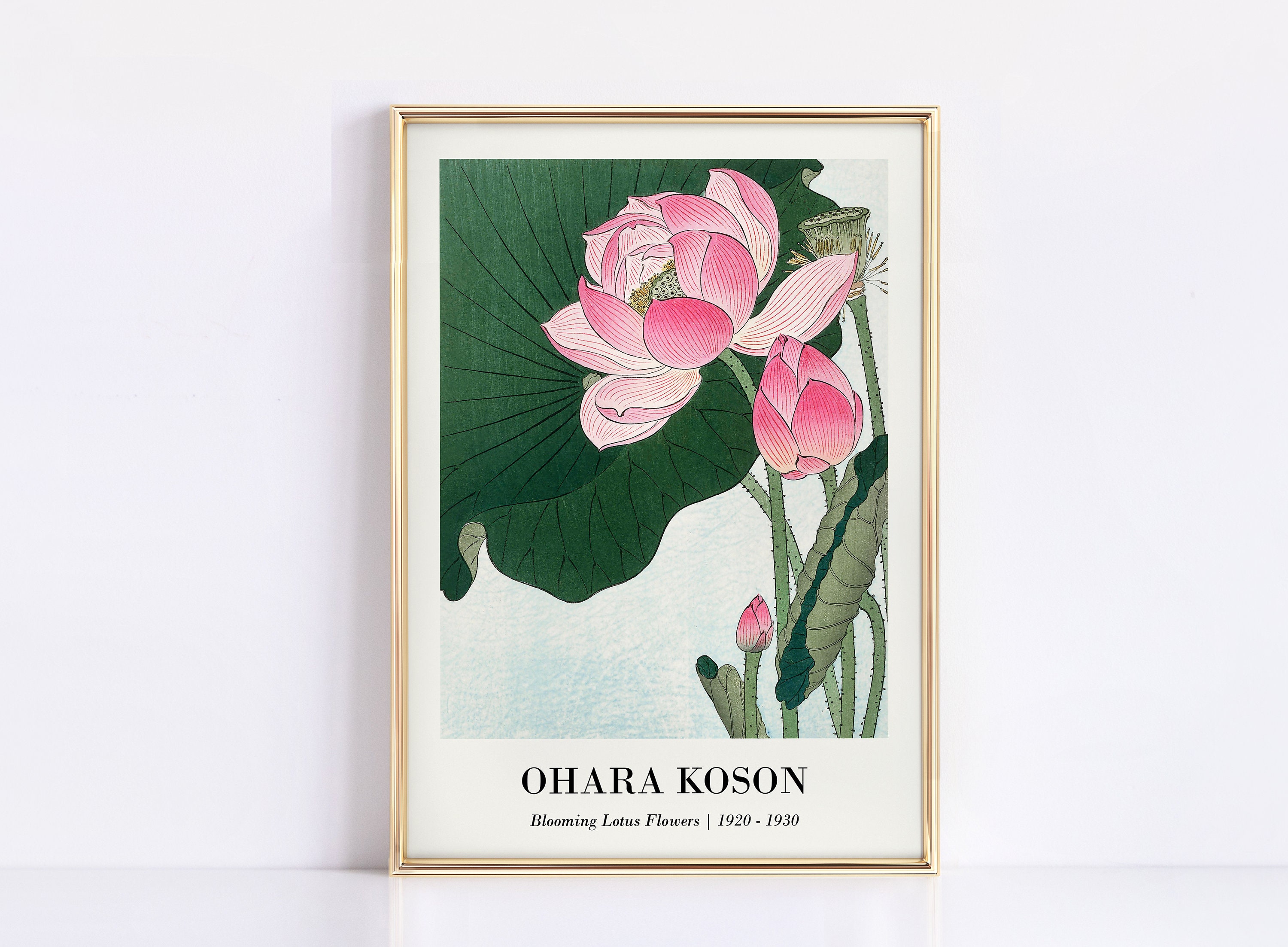 Ohara Koson Posters Set of 6 | Ohara Koson Wall Art | Vintage Japanese ...