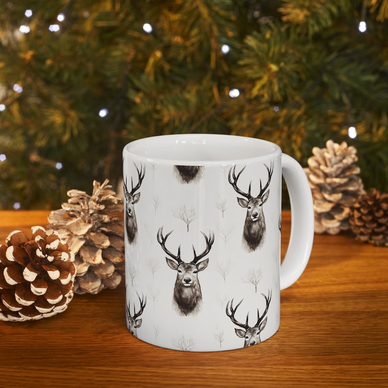 Deer Mug Deer Coffee Mug for Hunter Gift for Dad Coffee Mug Gift White ...