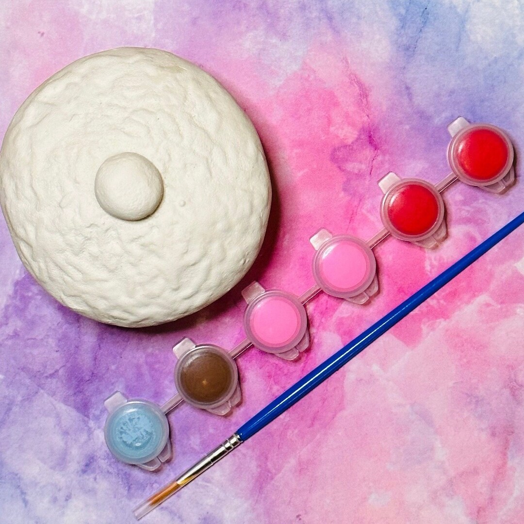 3D Cupcake Plaster Craft Kit, Includes Paint Pot and Paintbrush, Kids ...