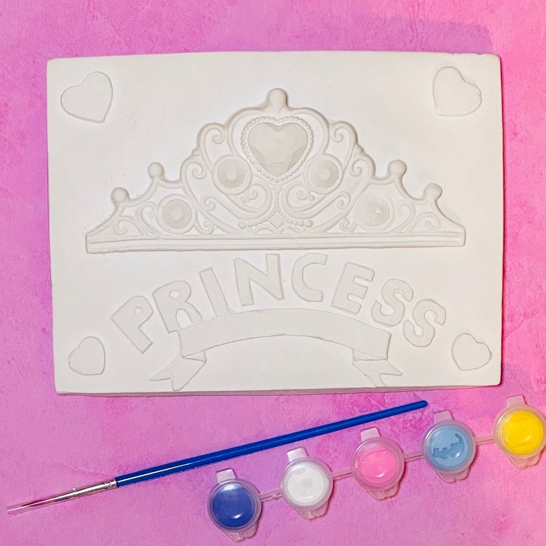 Princess Plaster Craft Plaque Kit Kids Crafts Ready to - Etsy