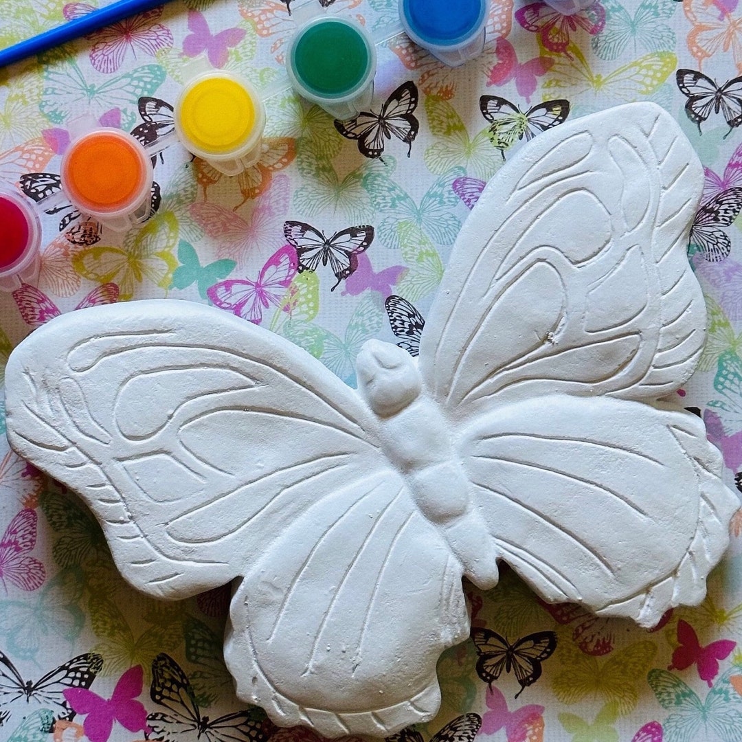 Monarch Butterfly Plaster Craft Kit, Party Activity, Ready to Paint ...