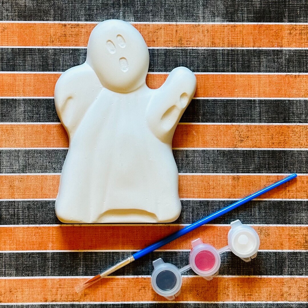 Halloween Ghost Plaster Craft Kit Includes Paint Pod and - Etsy