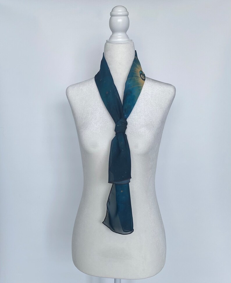 Our Lady of Guadalupe Real Silk or Polyester 10x45 Long Scarves, Virgen ...