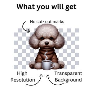 Grumpy Dogs With Coffee PNG, 34 Cute Moody Dog Clipart, Funny Coffee ...