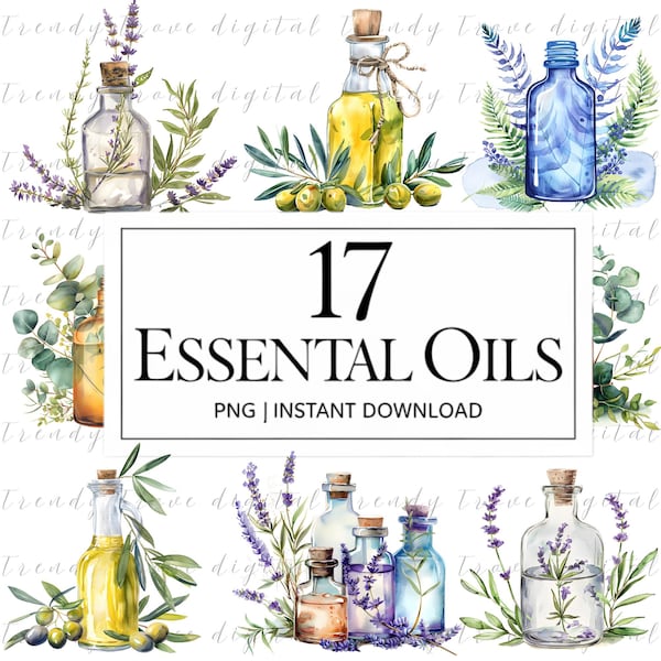 Essential Oil Clipart - Etsy