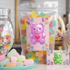 Gummy Bear Clipart: 37 Pastel Candy PNG Graphics (digital Download) - Etsy
