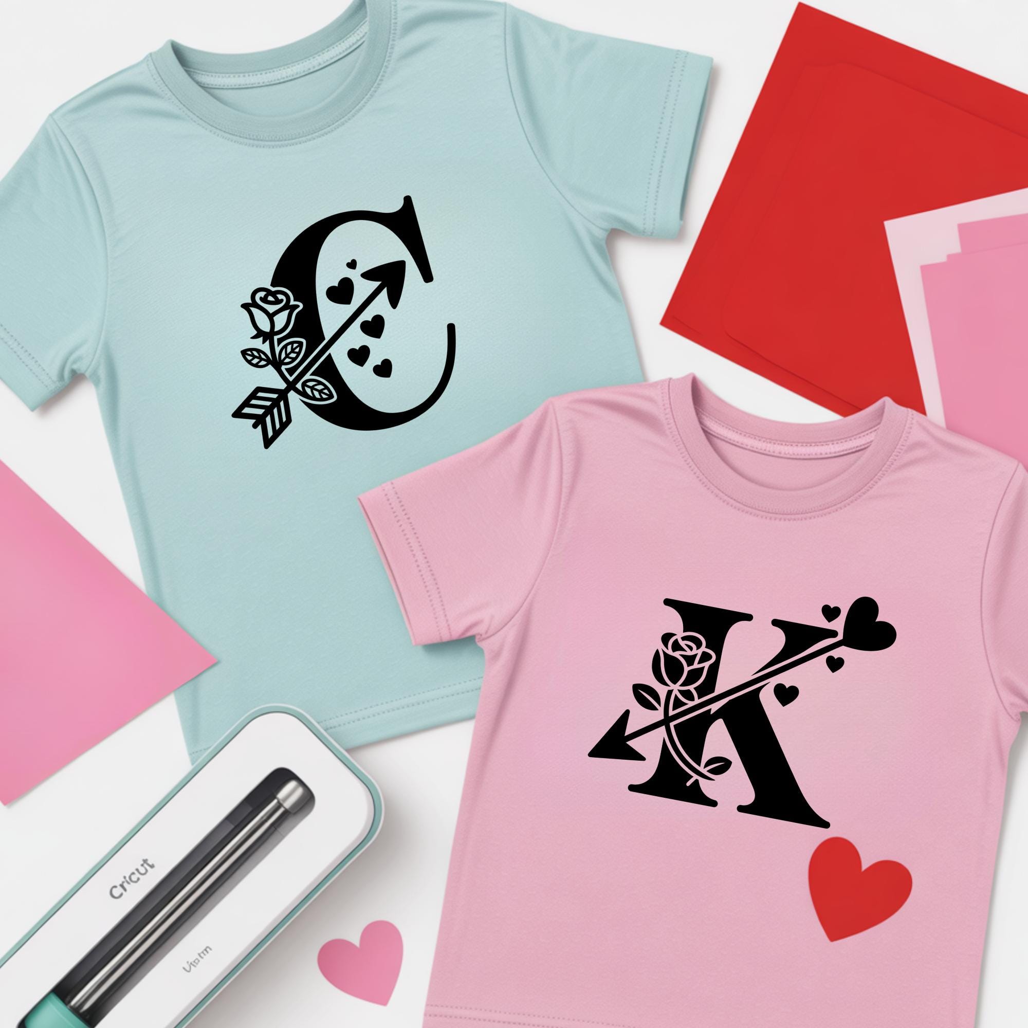 Valentine Alphabet SVG – Love Letter Cut Files (ZIP Download) - Etsy