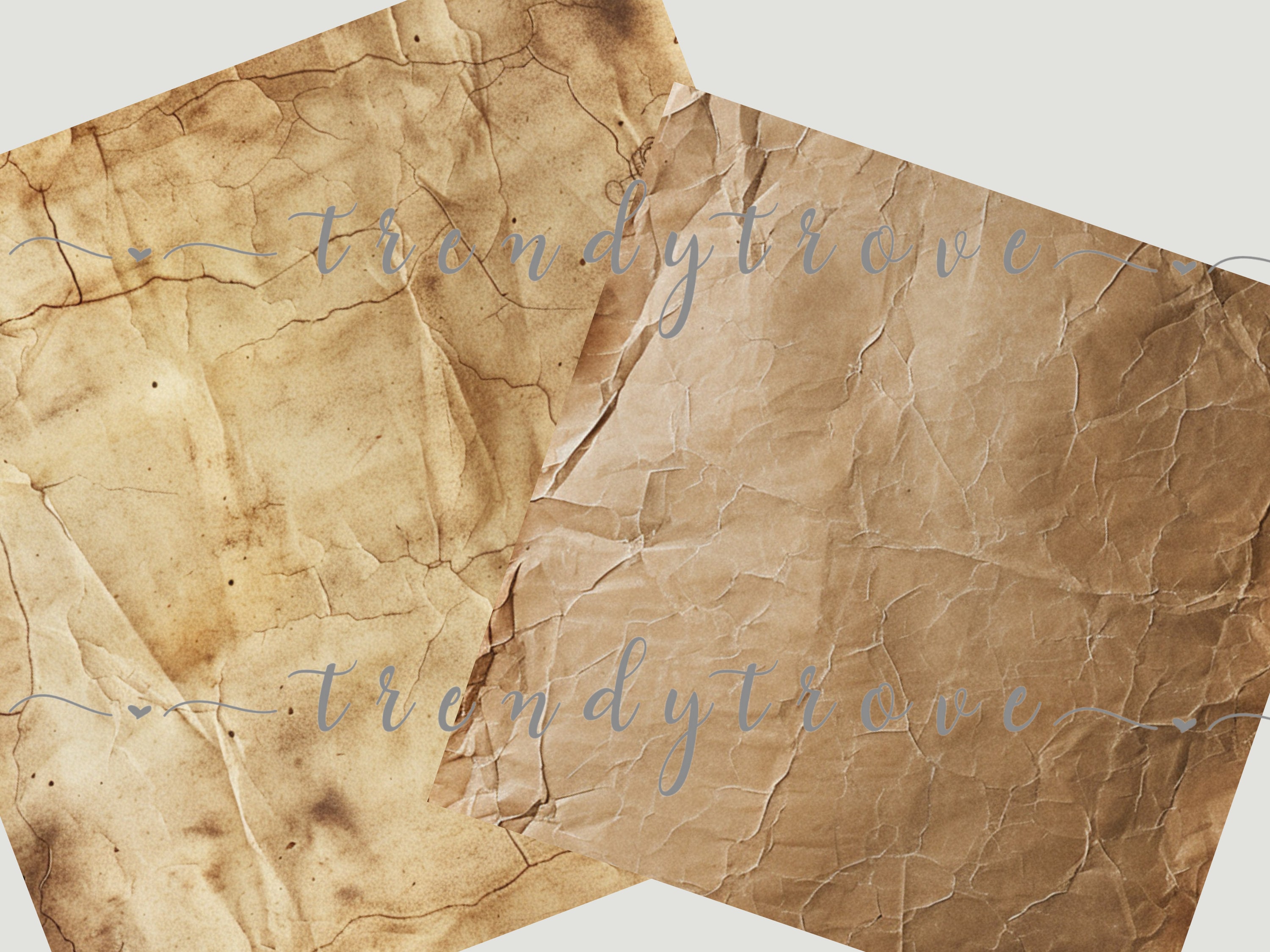 Old Distressed Paper Textures, Digital Paper Pack With Vintage Paper ...