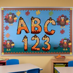 Turkey Alphabet PNG, Thanksgiving Letters Clipart, Uppercase ...