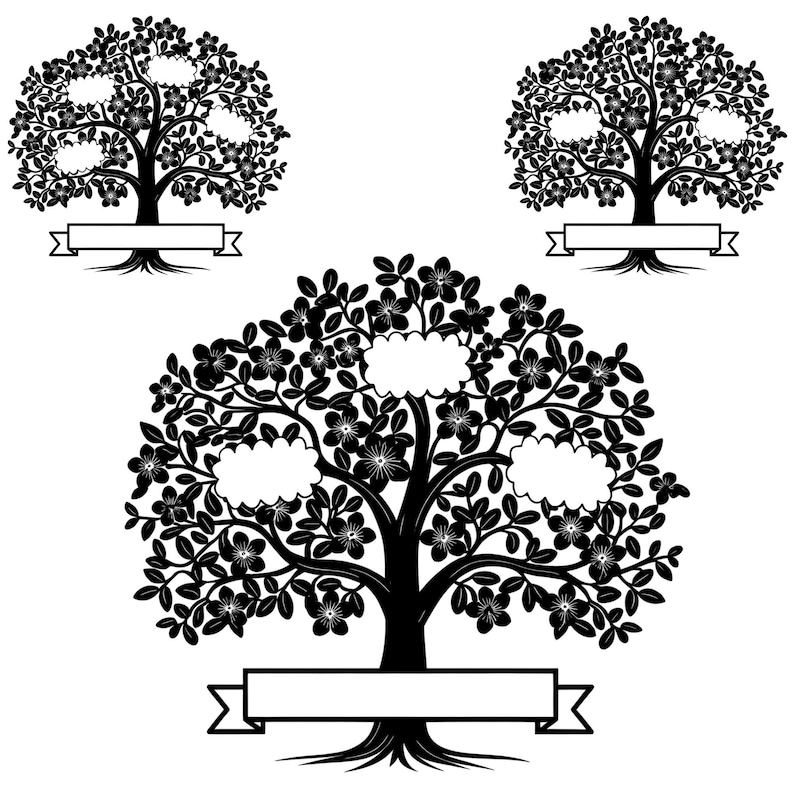 Family Tree SVG: Genealogy Laser Cut File - Etsy