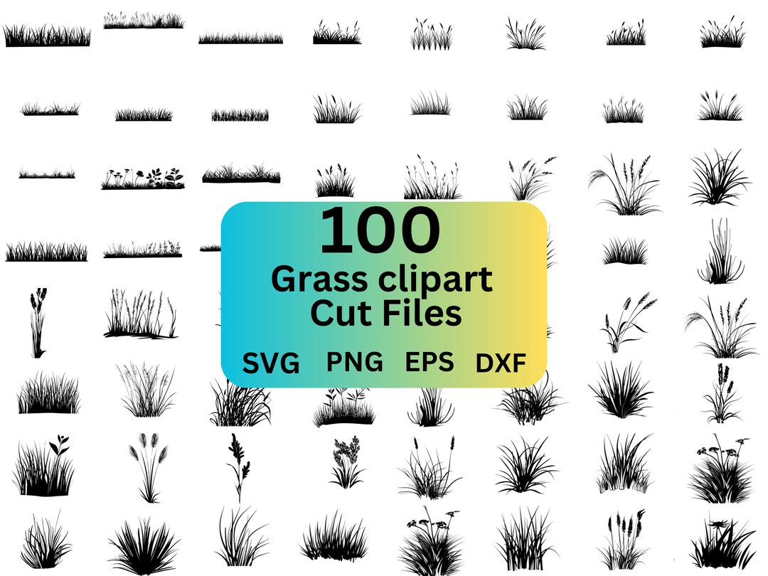 GRASS SVG BUNDLE, Grass Svg Clipart, Wild Grass Svg Cut Files for ...