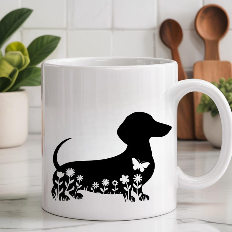Dachshund Dog Silhouette SVG for Cricut & Laser Cut - Etsy