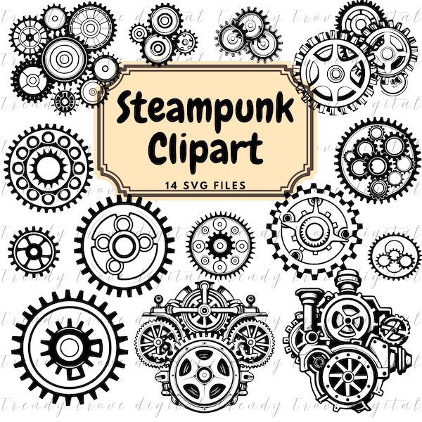 Steampunk Svg - Etsy