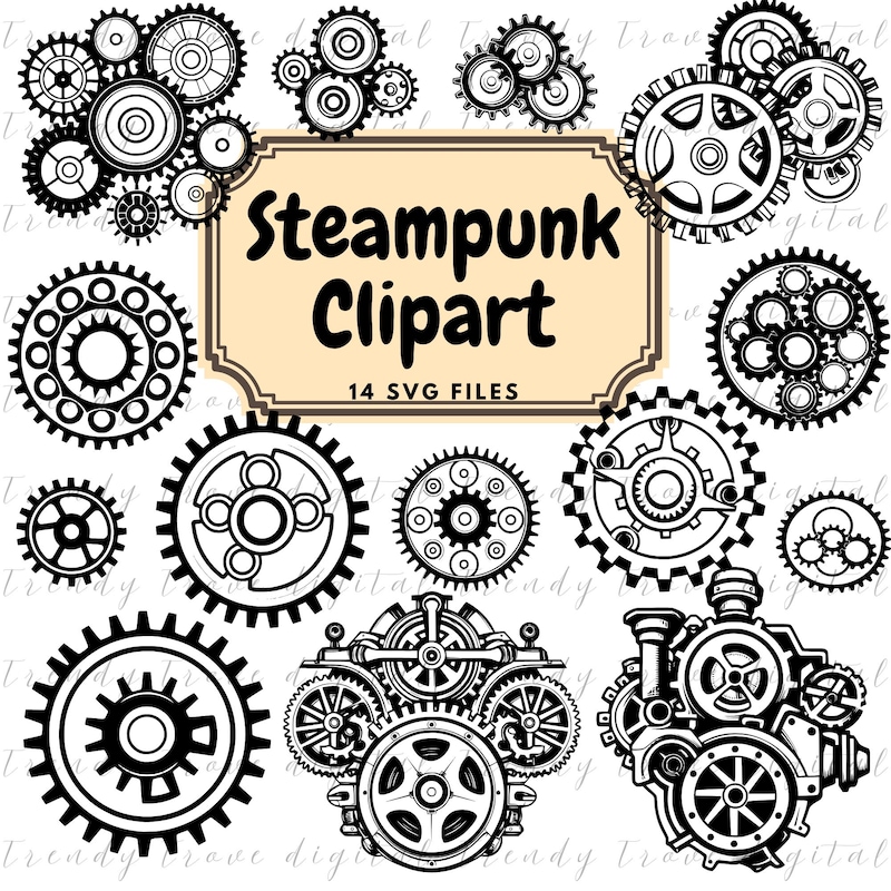 Steampunk Svg - Etsy