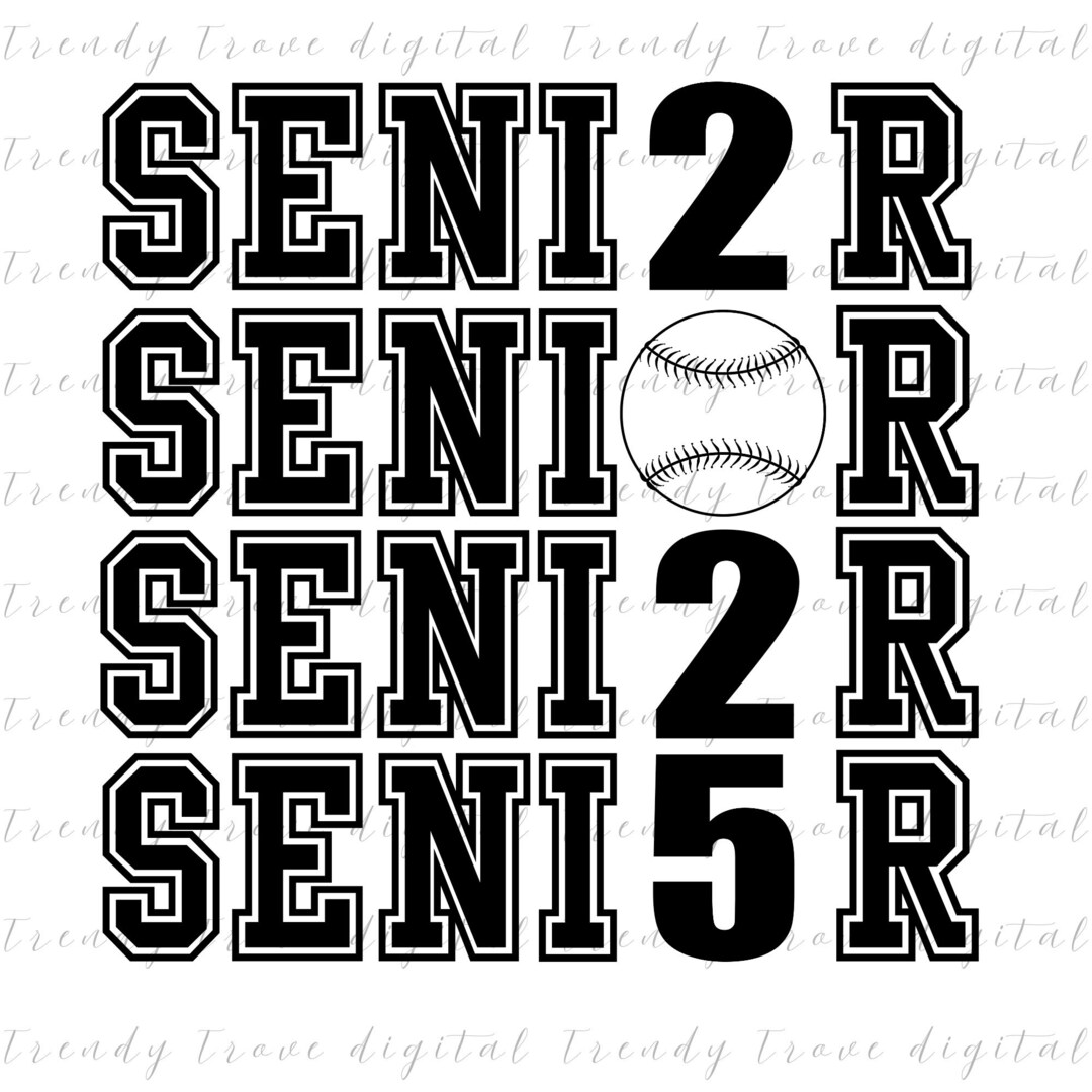 2025 Senior Baseball SVG: Graduation Shirt Design (digital Download) - Etsy