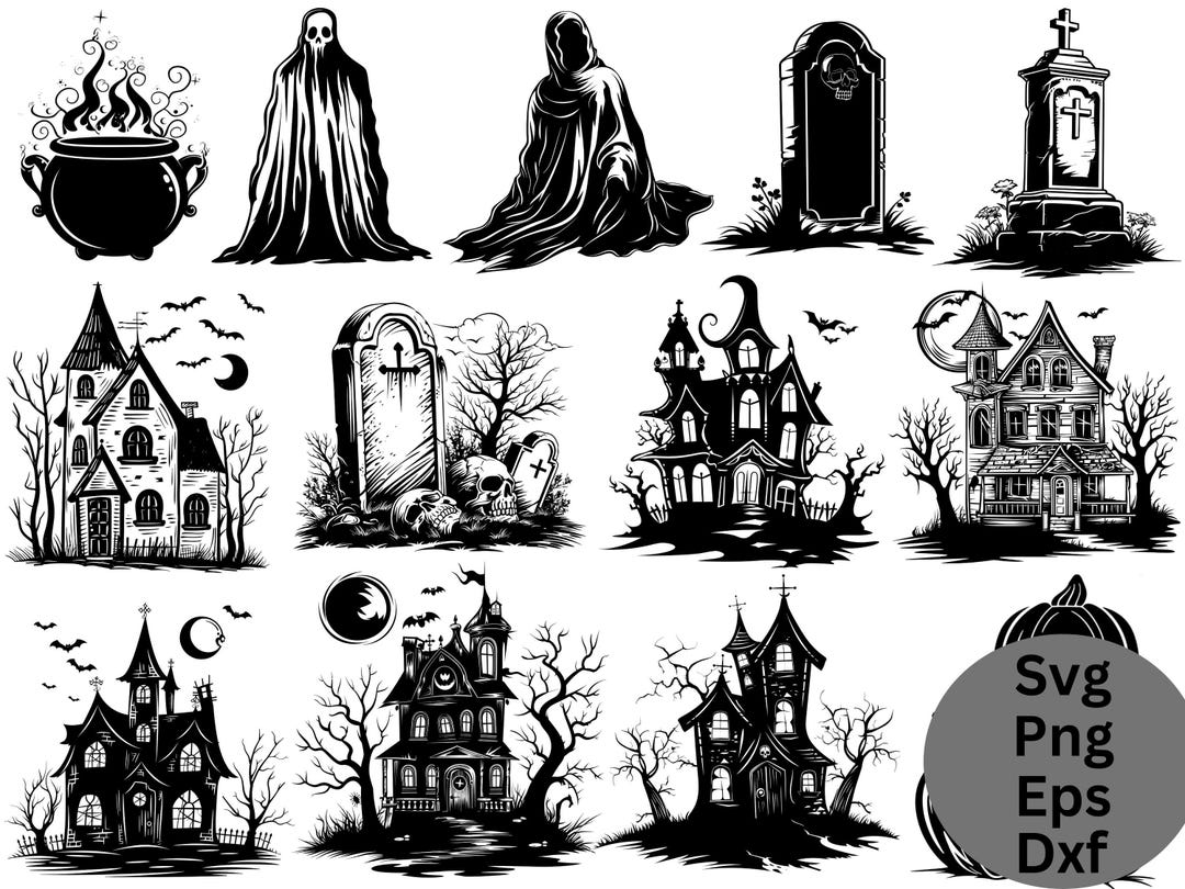 Halloween Cut File, Spooky Svg File, Horror Movie Svg, Witch Svg, Boo ...