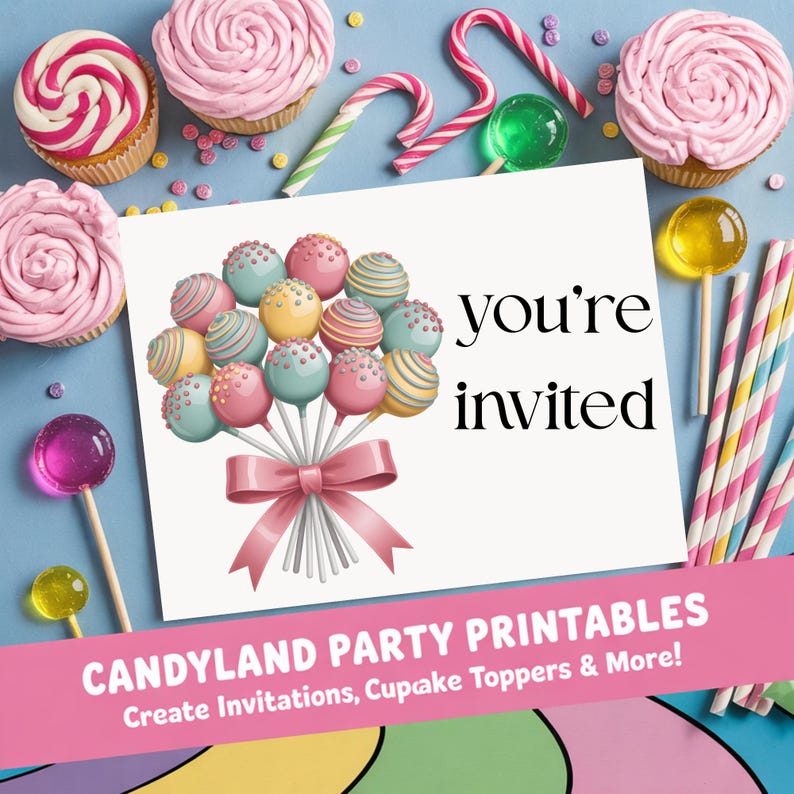 Candyland Party Signs: Sweet Treats Decor (digital Download) - Etsy