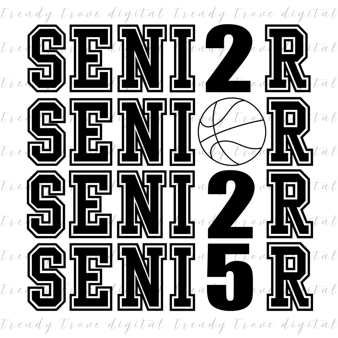 2025 Senior Basketball SVG: Graduation Shirt Design (digital Download ...