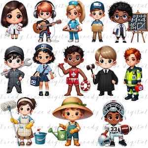 54 Career Kids PNG – Inclusive Clipart Bundle Featuring Diverse ...
