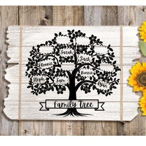 Family Tree SVG: Genealogy Laser Cut File - Etsy