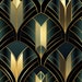 Set of 6 Art Deco Glamour Seamless Patterns Digital - Etsy
