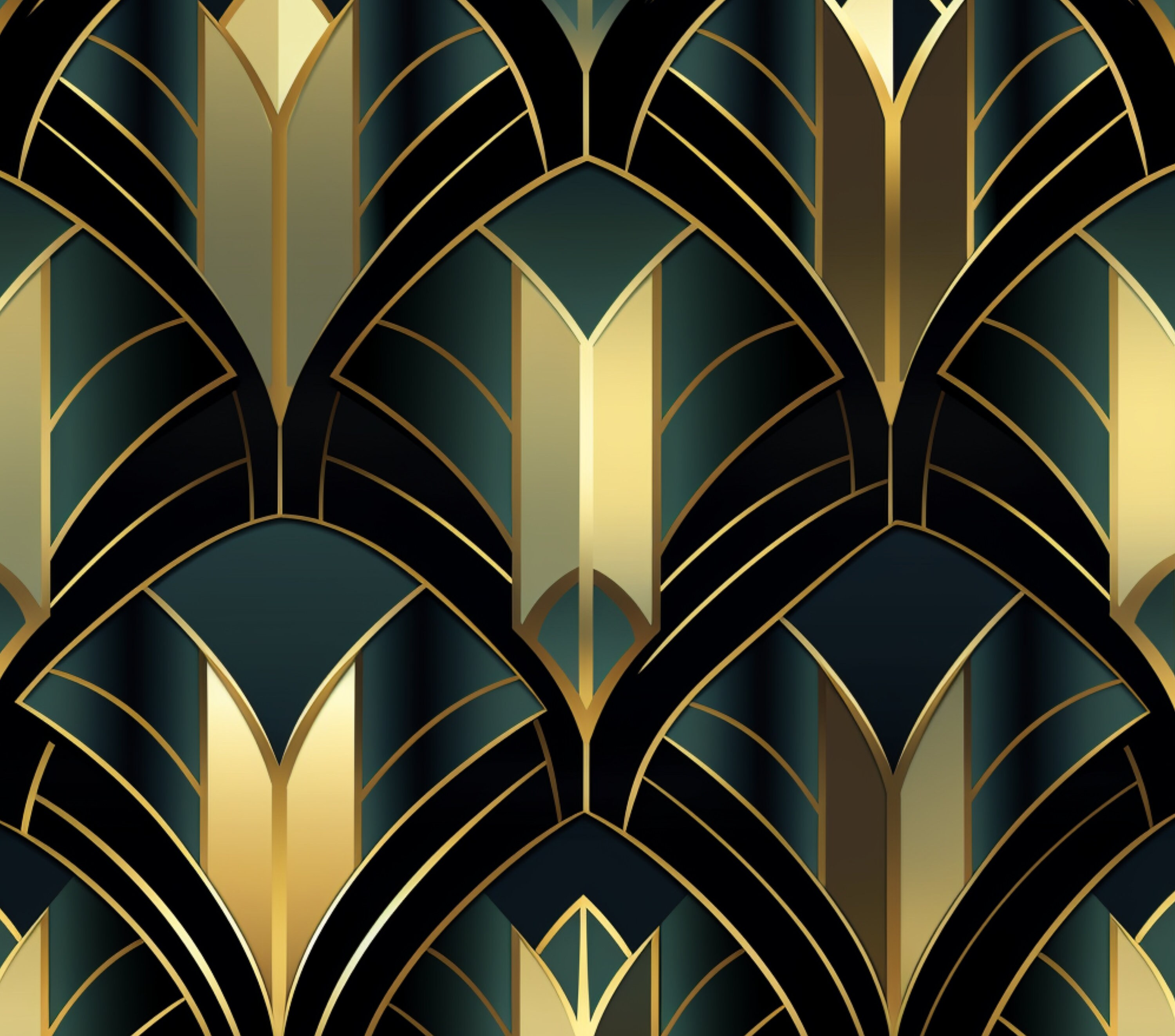 Set of 6 Art Deco Glamour Seamless Patterns Digital - Etsy