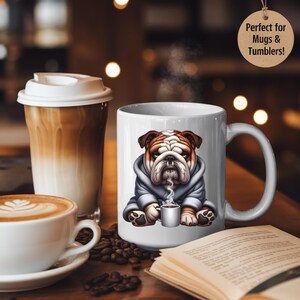 Grumpy Dogs With Coffee PNG, 34 Cute Moody Dog Clipart, Funny Coffee ...