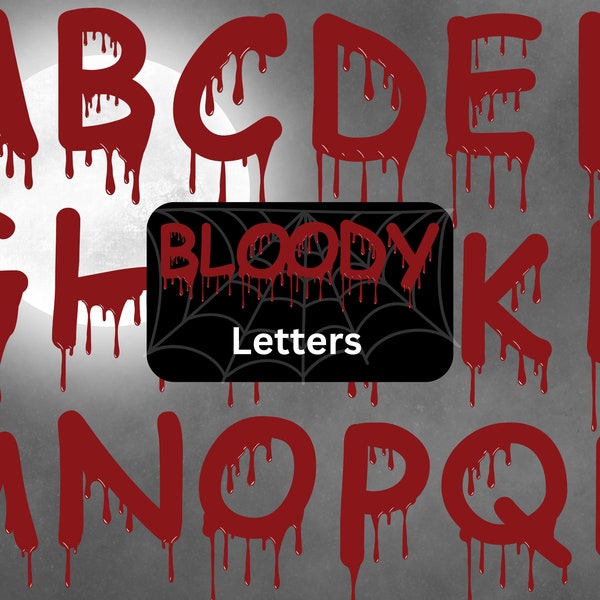 Bloody Letters - Etsy
