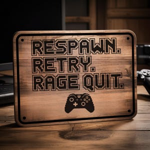 Gamer SVG Bundle, Funny Gaming Cut Files, Rage Quit SVG, Game Room Signs, Cricut Svgs, Gamer ...