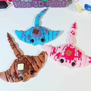 3D Printed Flappy Jacks Articulating Stingray Fidget Toy - Desk Decor ...