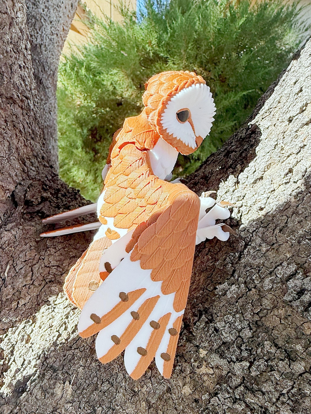 3D Printed Articulated Barn Owl Fidget Desk Toy Moehearts | Sensory ...