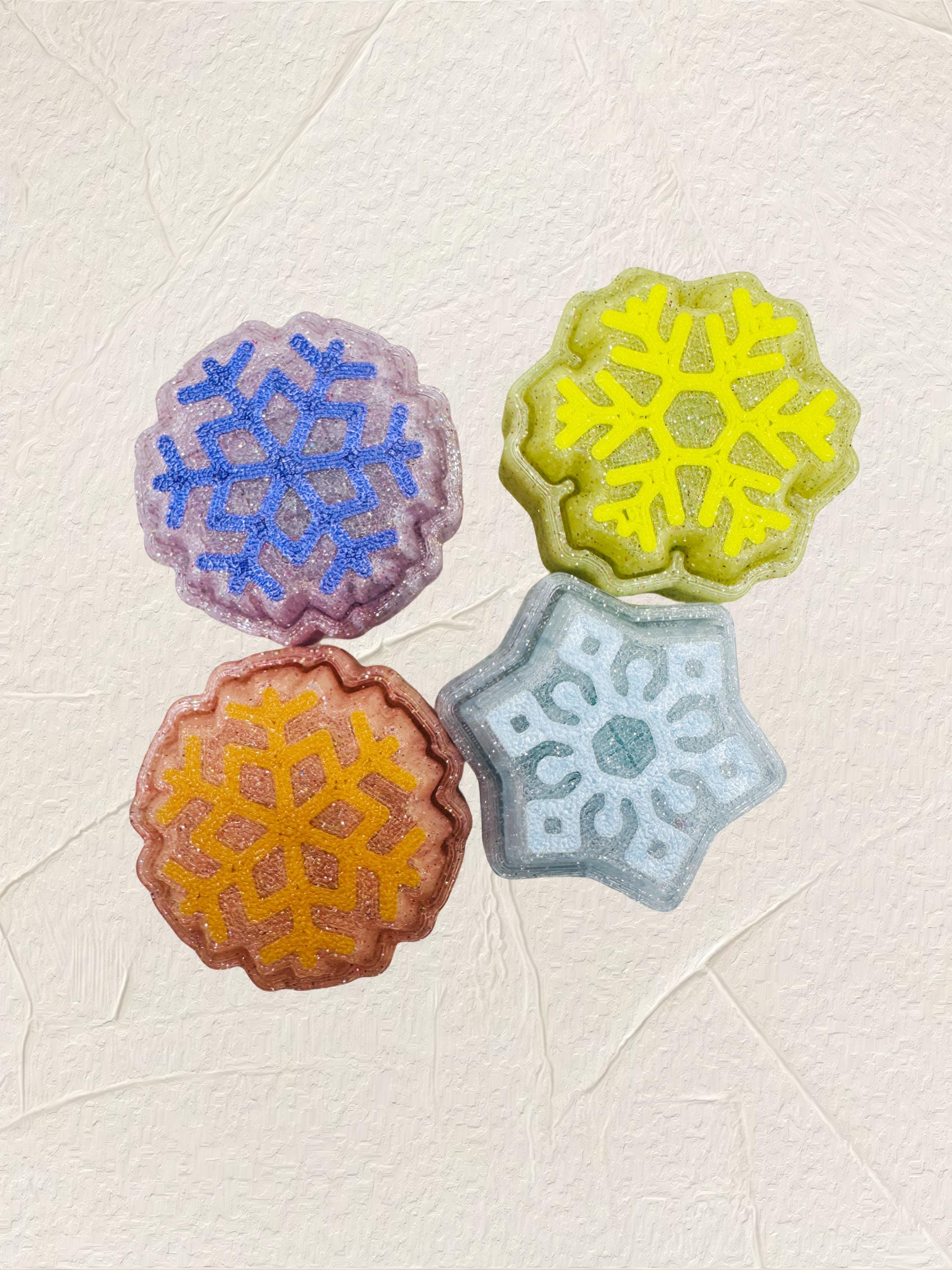 3D Printed Light Snowflake Fidget Clicker Stocking Stuffer Christmas ...