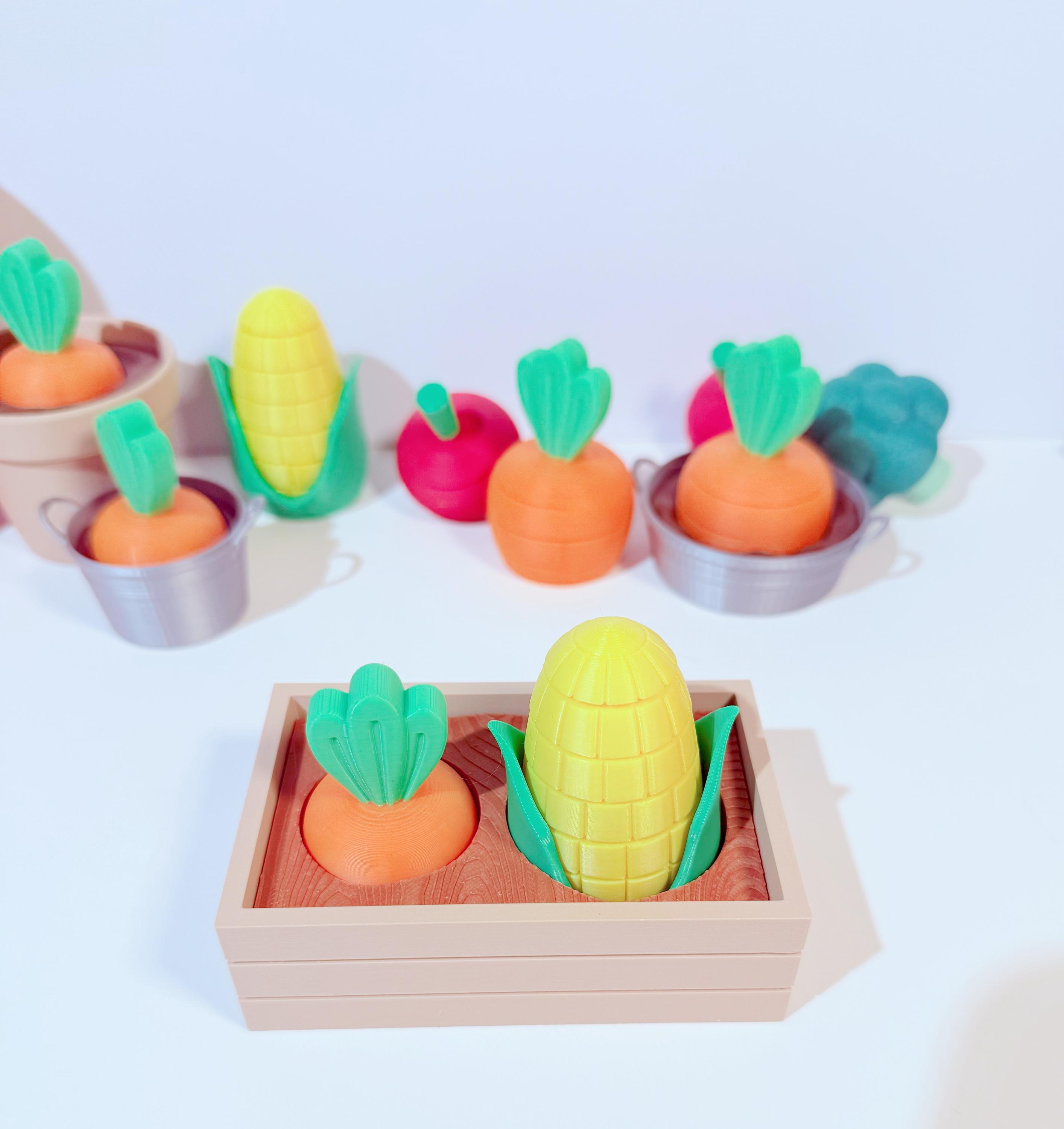 3d Printed Fidget Garden, Fidget Vegetables, Fidget Toy, ADHD Toy, Stim ...