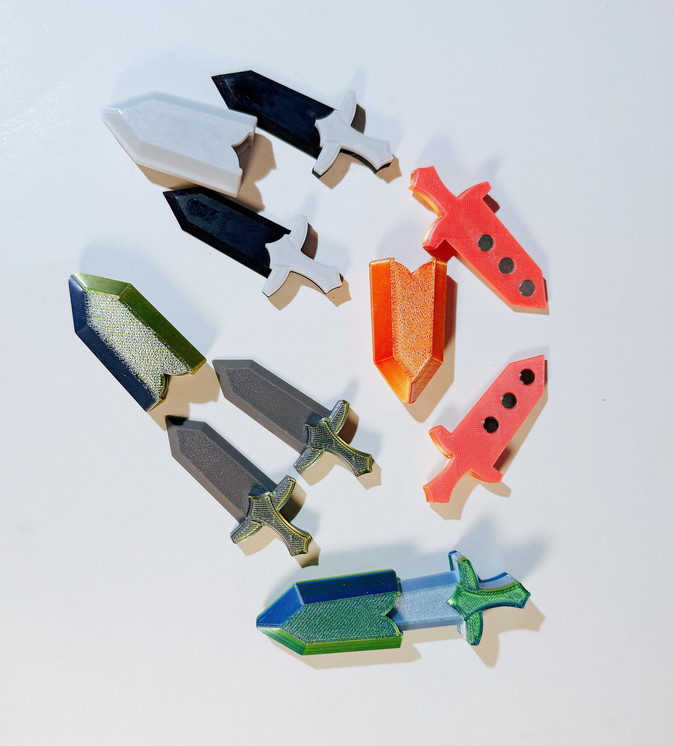 3d Printed Magnetic Fidget Sword Toy - Captivating Magnet Play Stress ...