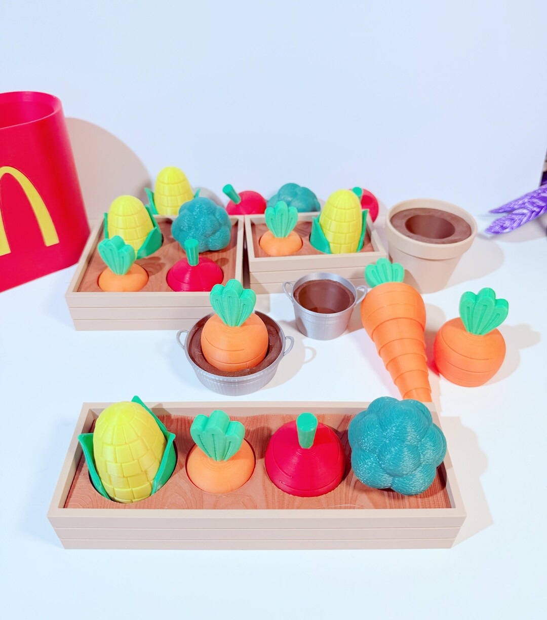 Moehearts Fidget Garden, 3d Printed Fidget Vegetables, Fidget Toy, ADHD ...