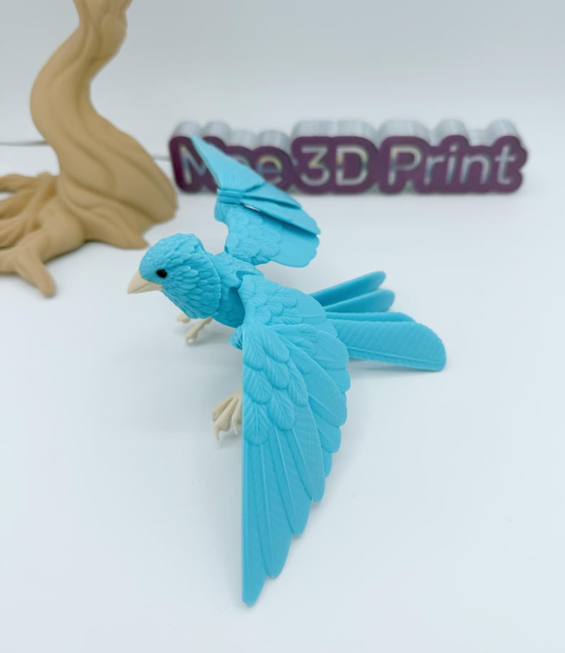 3d Printed Articulated Canary Bird Fidget Desk Toy Moehearts | Sensory ...