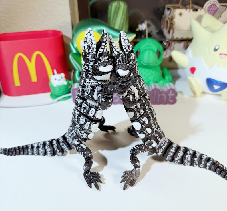 3D Printed Tegu Lizard, Articulated Tegu Lizard | Large Size | Tuatara ...