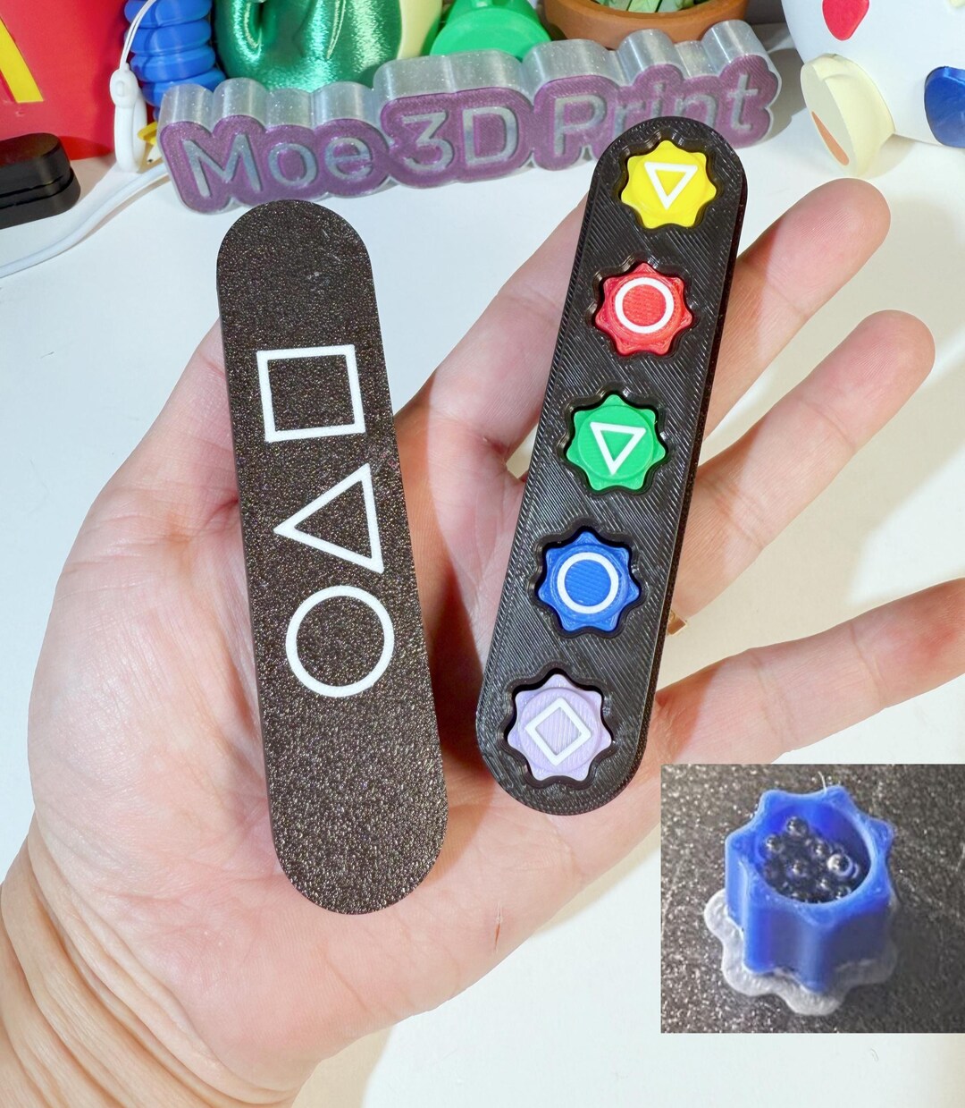 Gonggi Game Set - 3D Printed, Korean Traditional Games, Korean Jacks ...