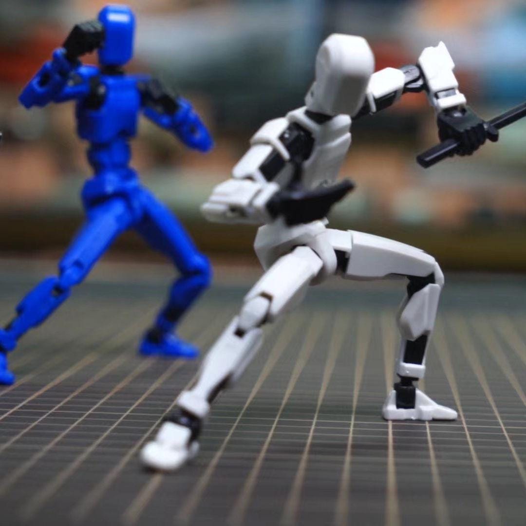 3D Printed Articulated Action Figure: DUMMY 13 Desk Toy - Etsy