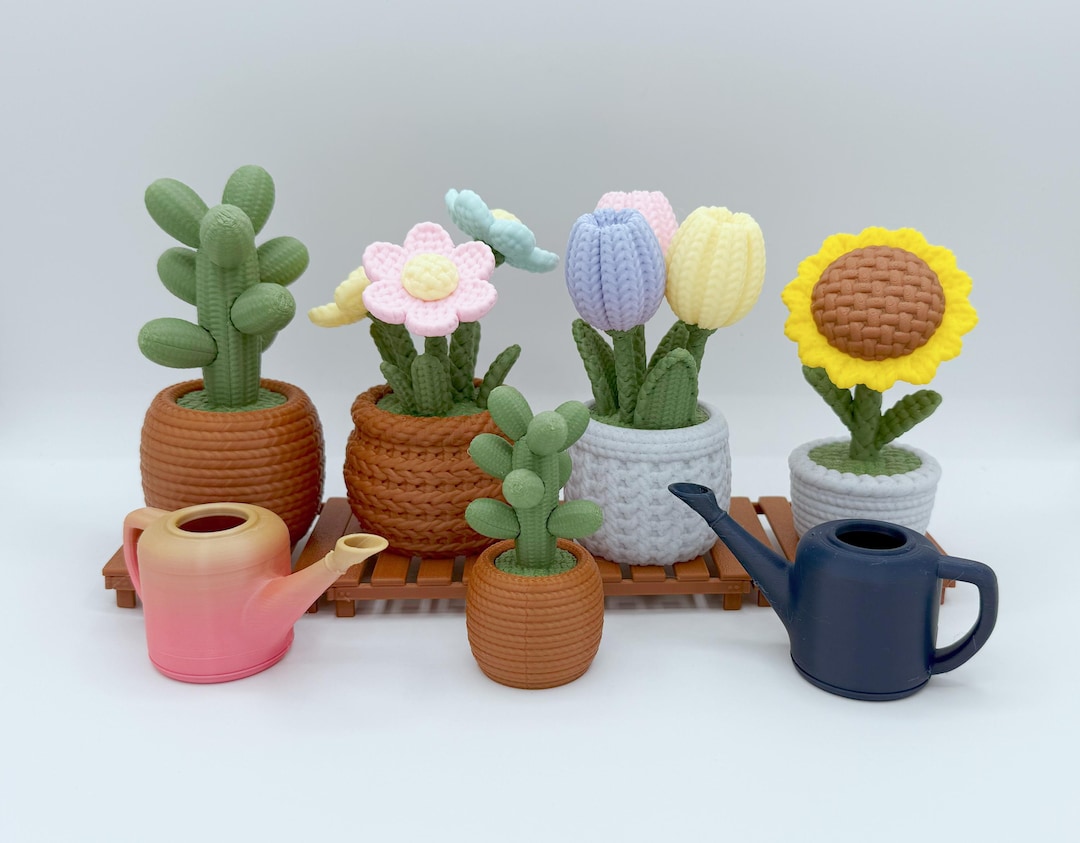 3D Printed Flower Pot Storage Box,jewelry Box | Gift Box | Desk Toy ...