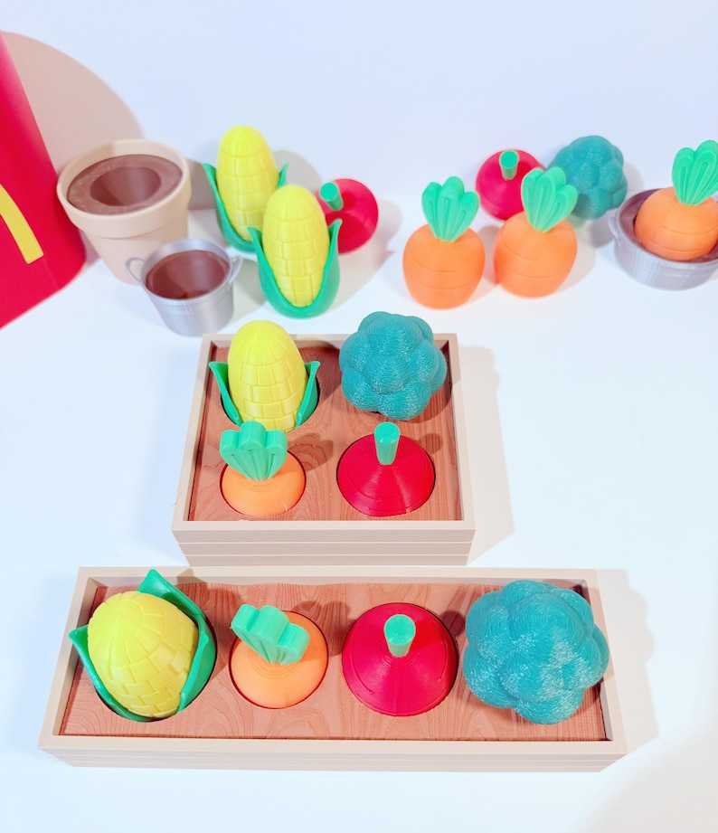 Moehearts Fidget Garden, 3d Printed Fidget Vegetables, Fidget Toy, ADHD ...
