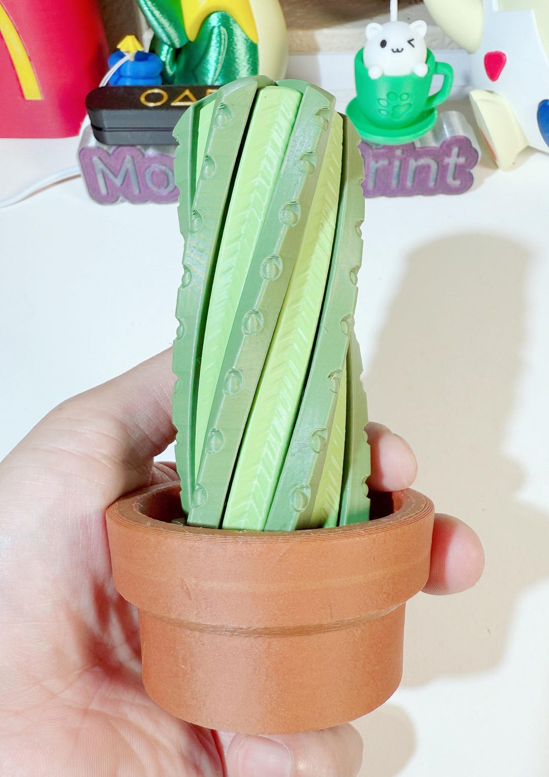 Spiral Thorn-ado Cactus Spin Toy- 3D Printed Toy | Passthrough ...
