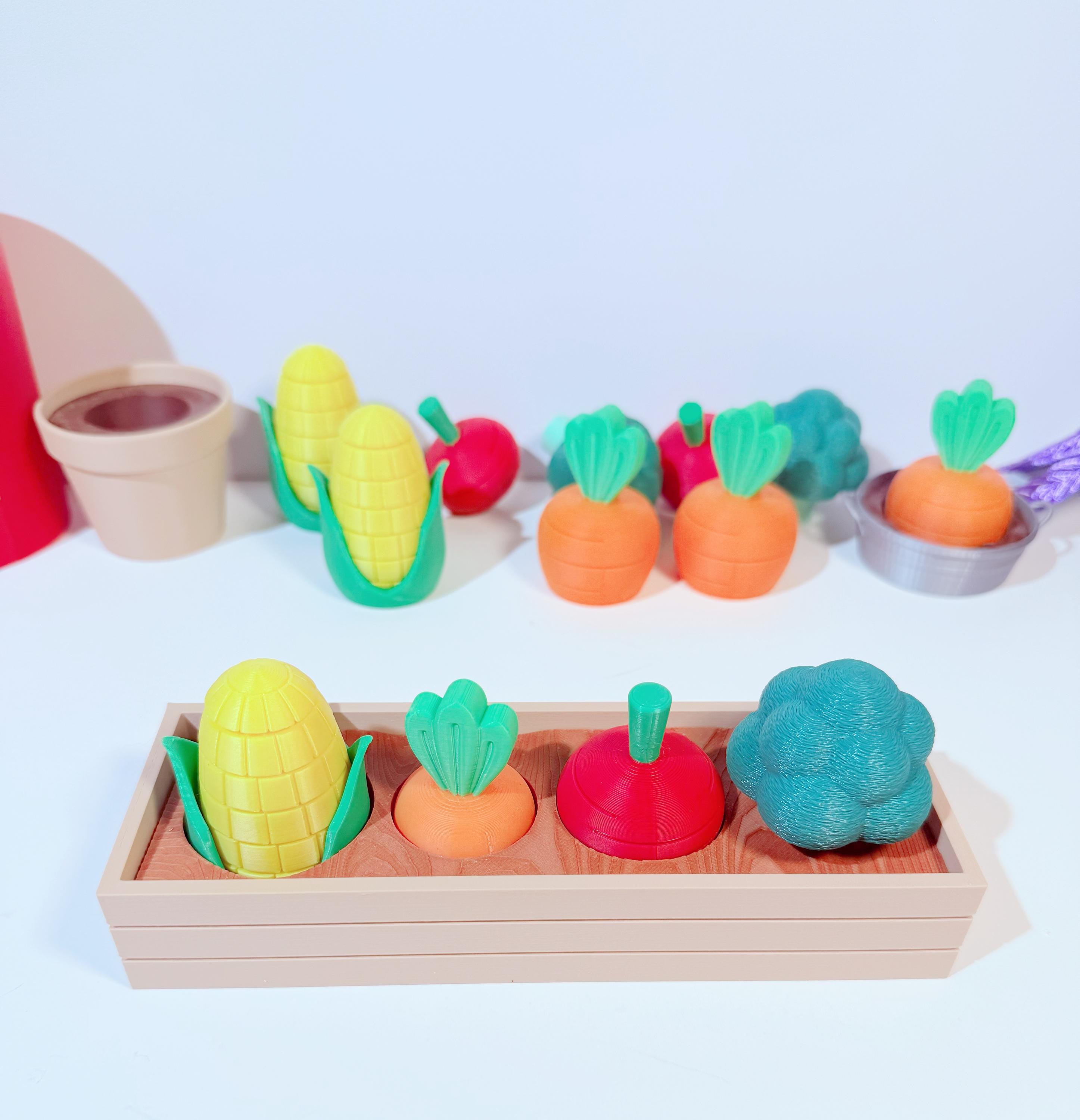 3d Printed Fidget Garden, Fidget Vegetables, Fidget Toy, ADHD Toy, Stim ...