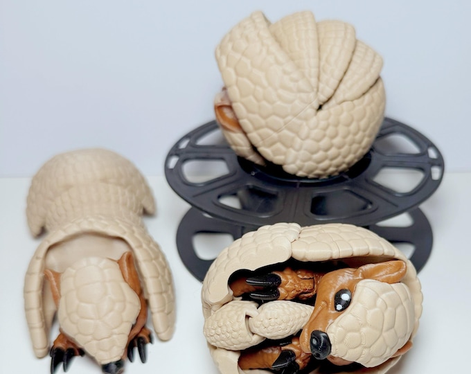 Articulated Armadillo 3D Printed Rock Stand Included - Etsy