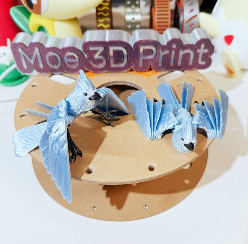 3D Printed Articulated Cardinal Bird Fidget Desk Toy | Sensory ...