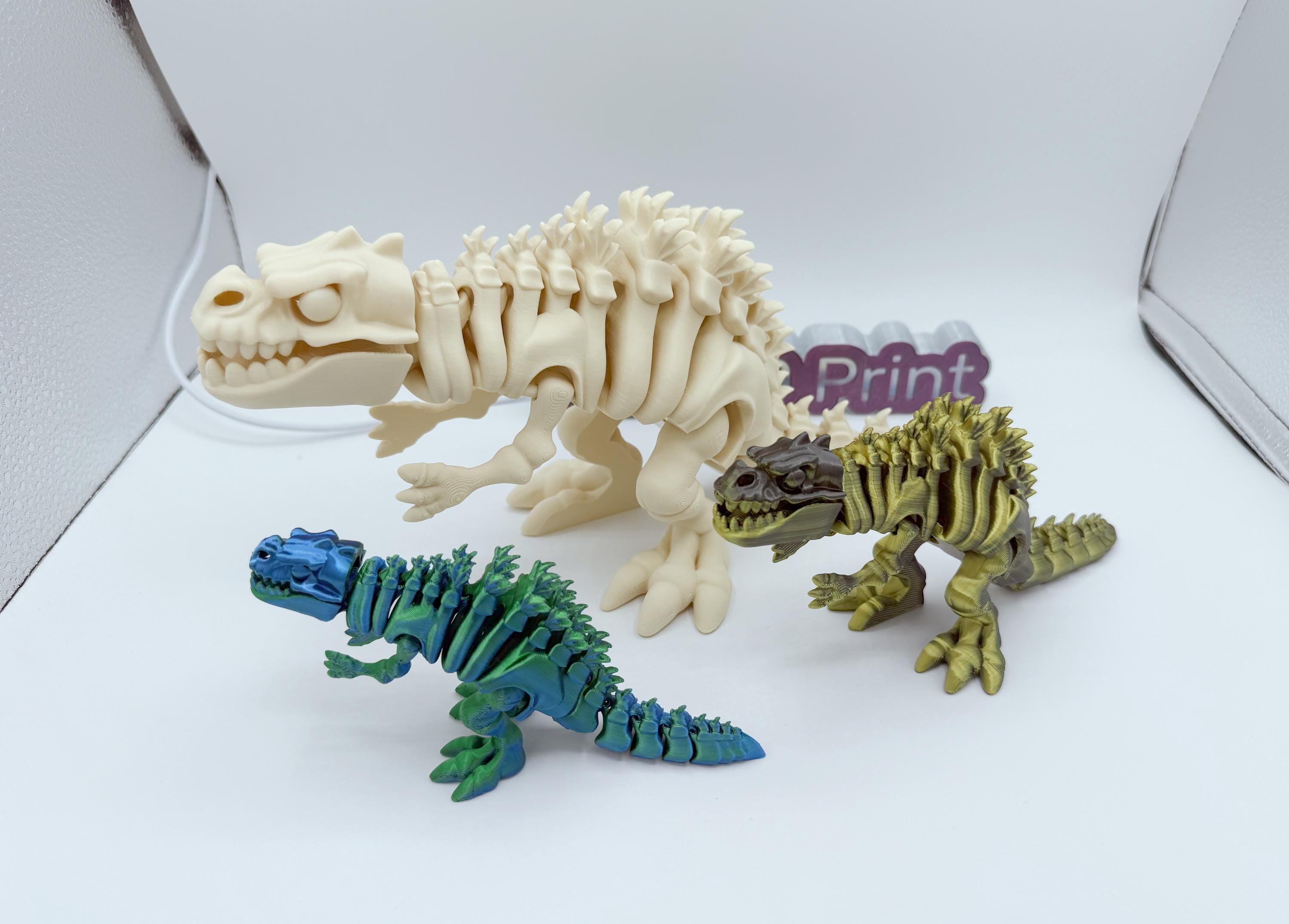 3D Printed Articulated Skeleton Godzilla | Gifts | Desk Decoration ...
