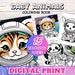 25 Baby Animals V1 Cute Animal Coloring Page Book, Adults Kids Instant ...
